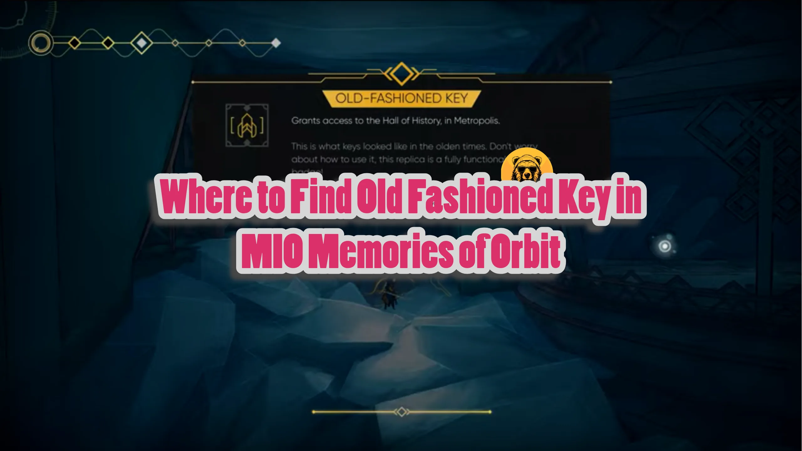 How to Find Old-Fashioned Key Location and Use it in MIO Memories in Orbit